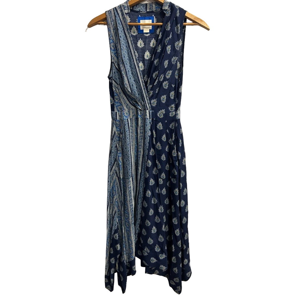 Maeve By Anthropologie Mixed Print Sleeveless Midi Dr… - Gem